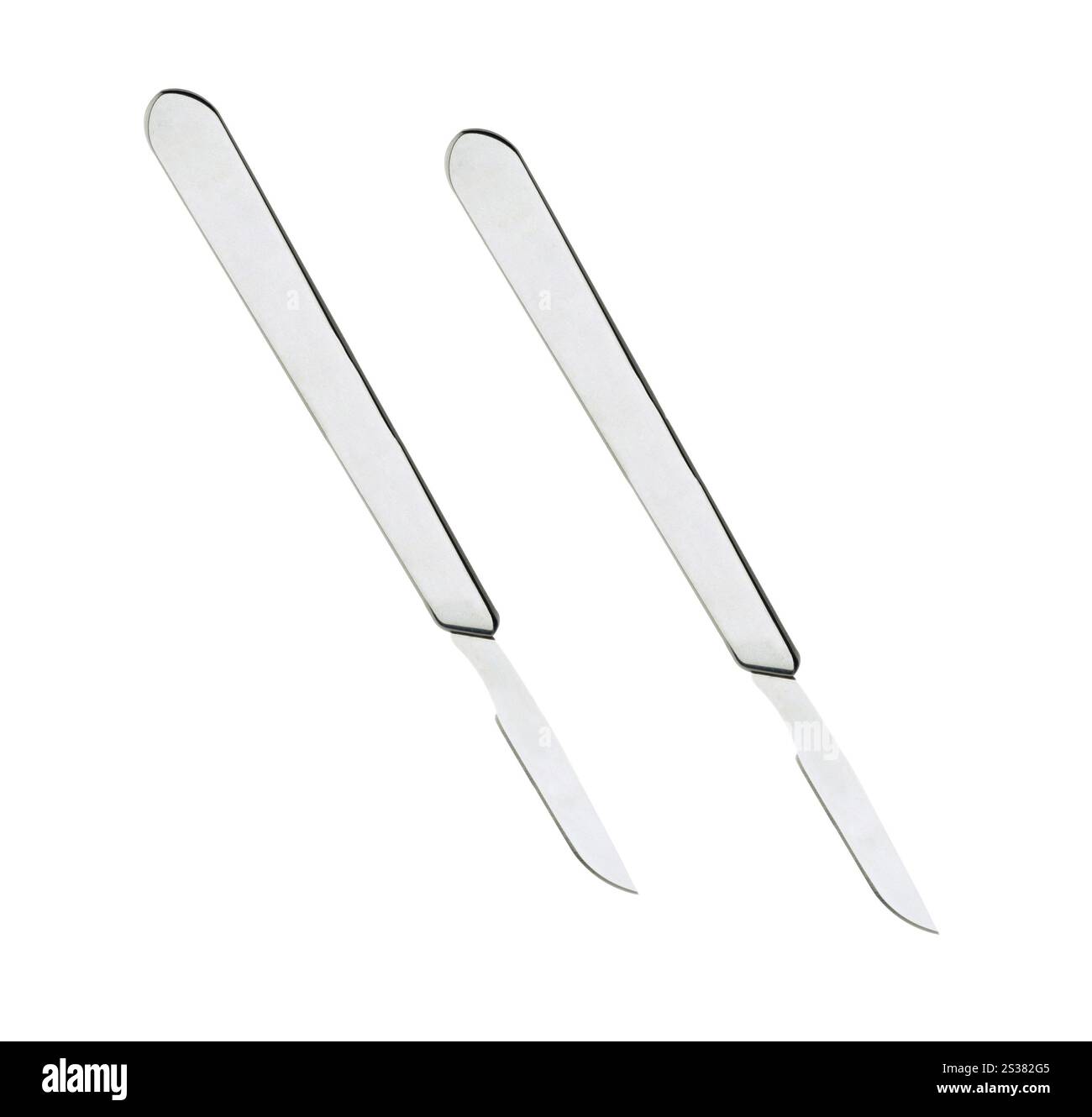 Surgery scalpels isolated on white. Surgery scalpels Stock Photo - Alamy