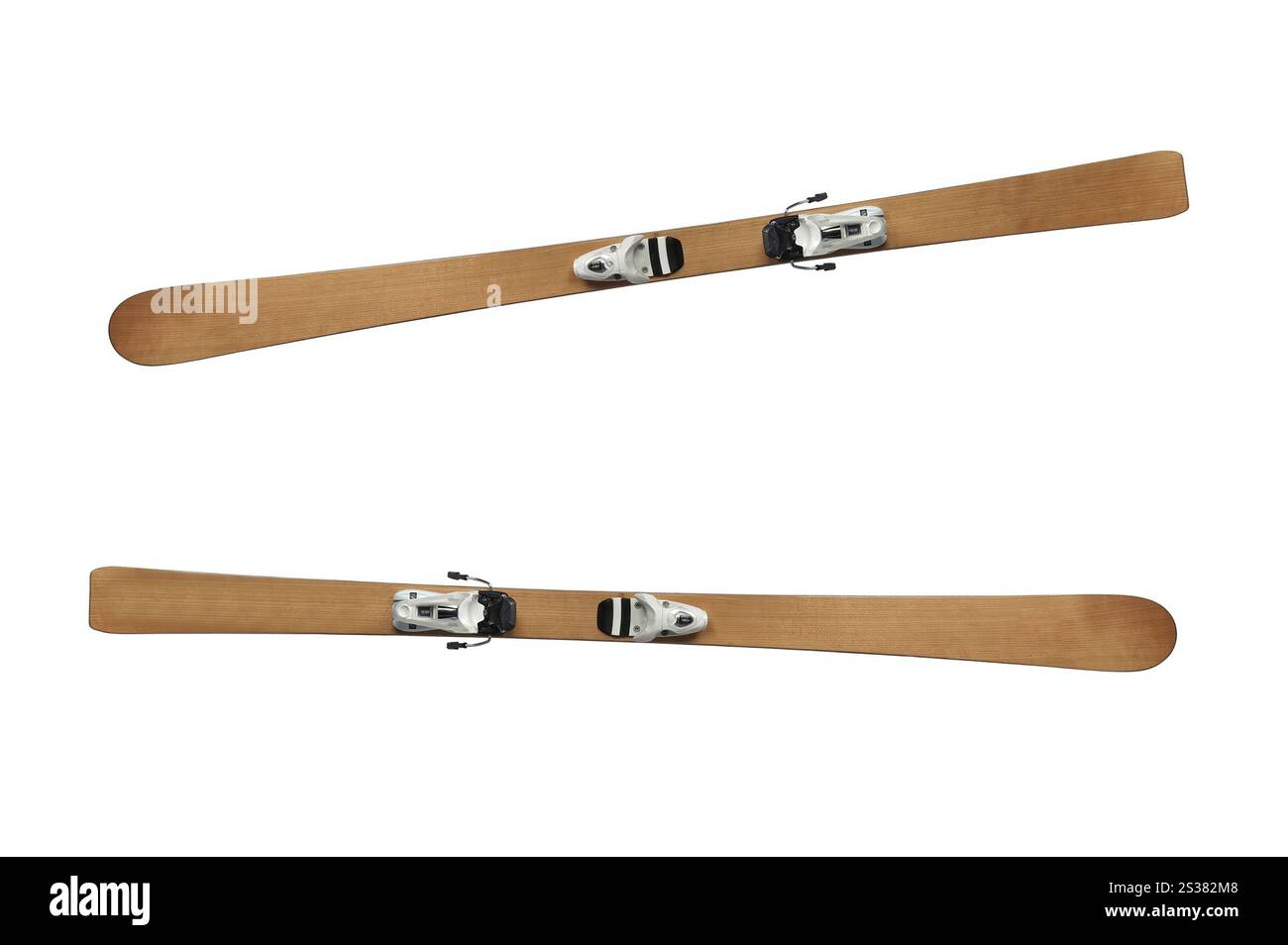pair of skis isolated on white background. pair of skis Stock Photo - Alamy