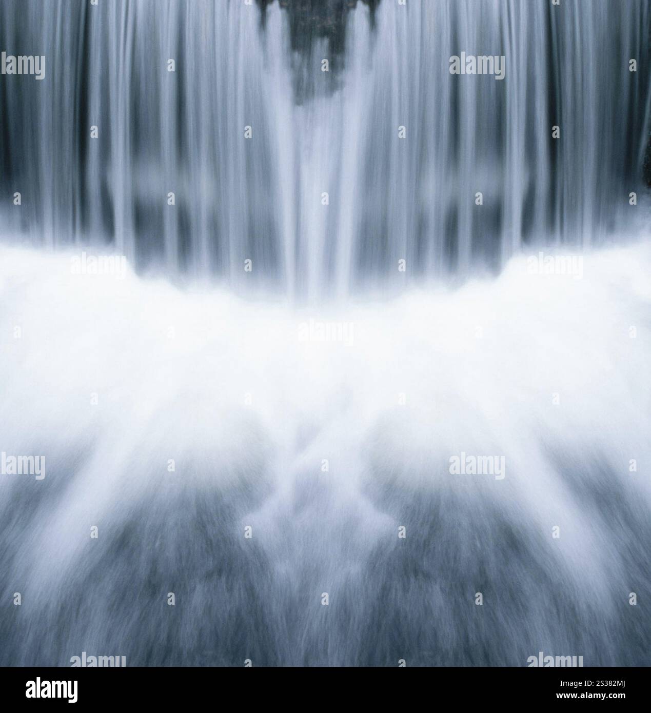 Beautiful cascading waterfall over natural rocks. waterfall close-up ...