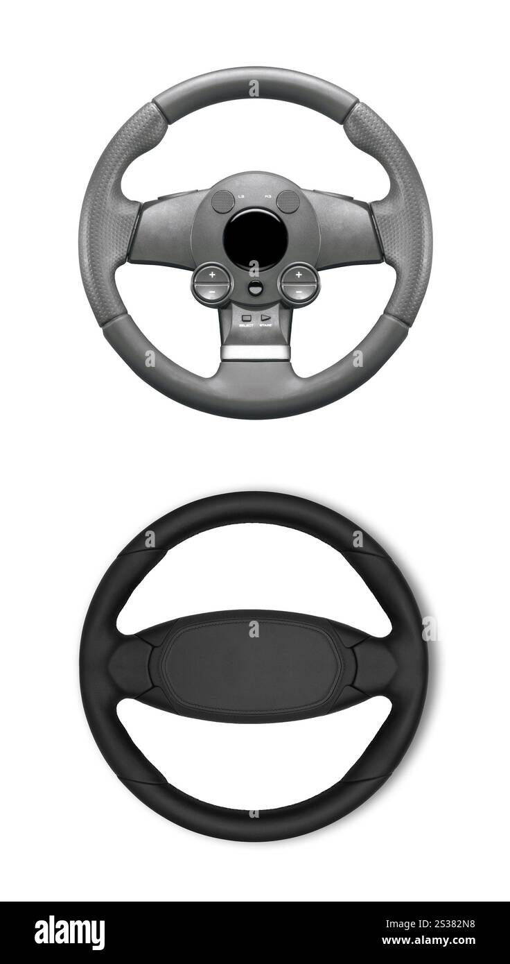 Steering wheels isolated on white background. Steering wheels isolated ...