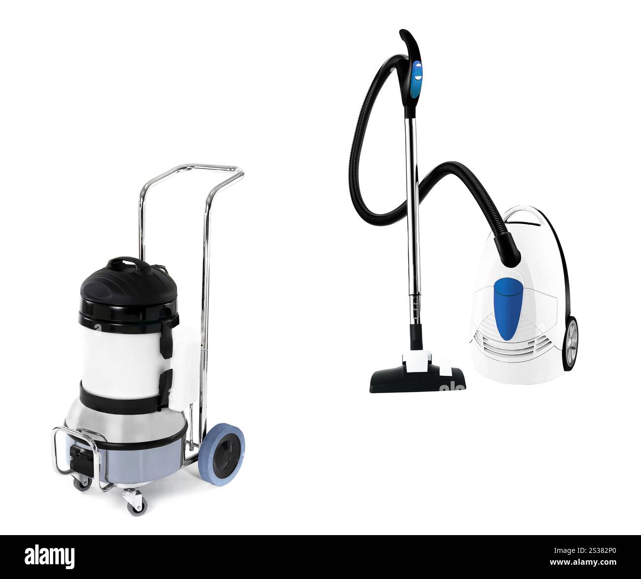 Retro Vacuum Cleaner and modern vacuum cleaner Stock Photo - Alamy