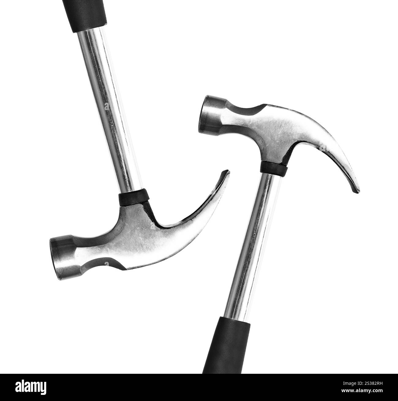 Hammers isolated on white background. Hammers isolated Stock Photo - Alamy