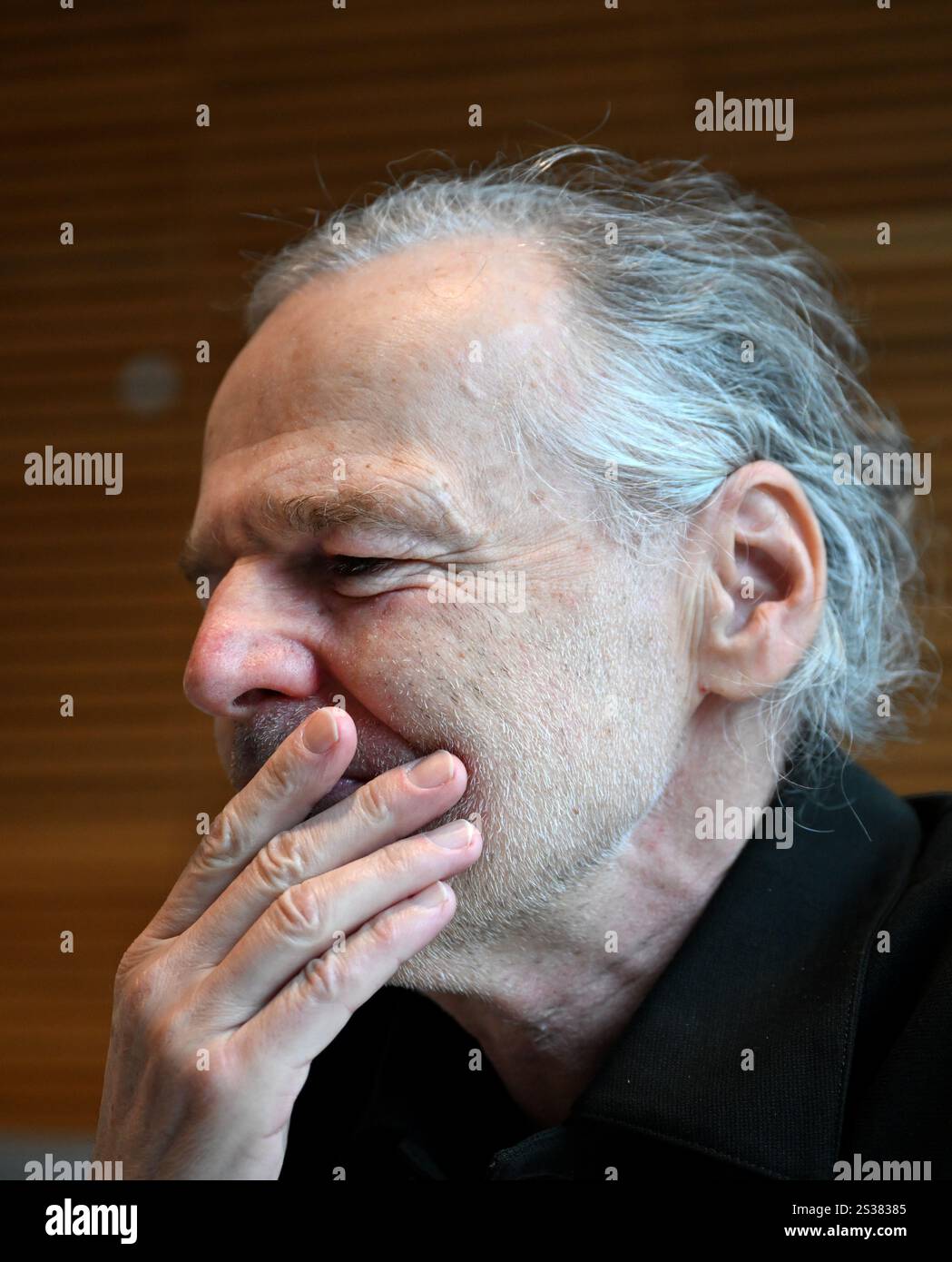 The author Wolf Haas during an interview with the APA on January 7 ...