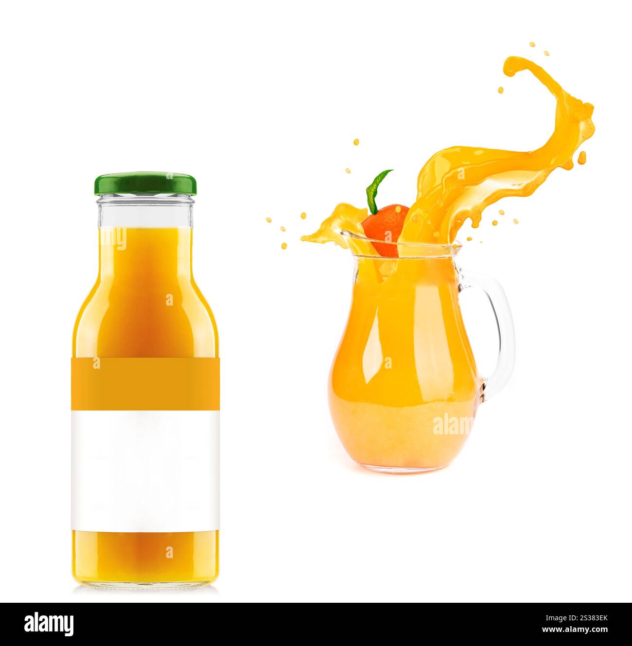 orange juice splash isolated on white background. orange juice splash ...