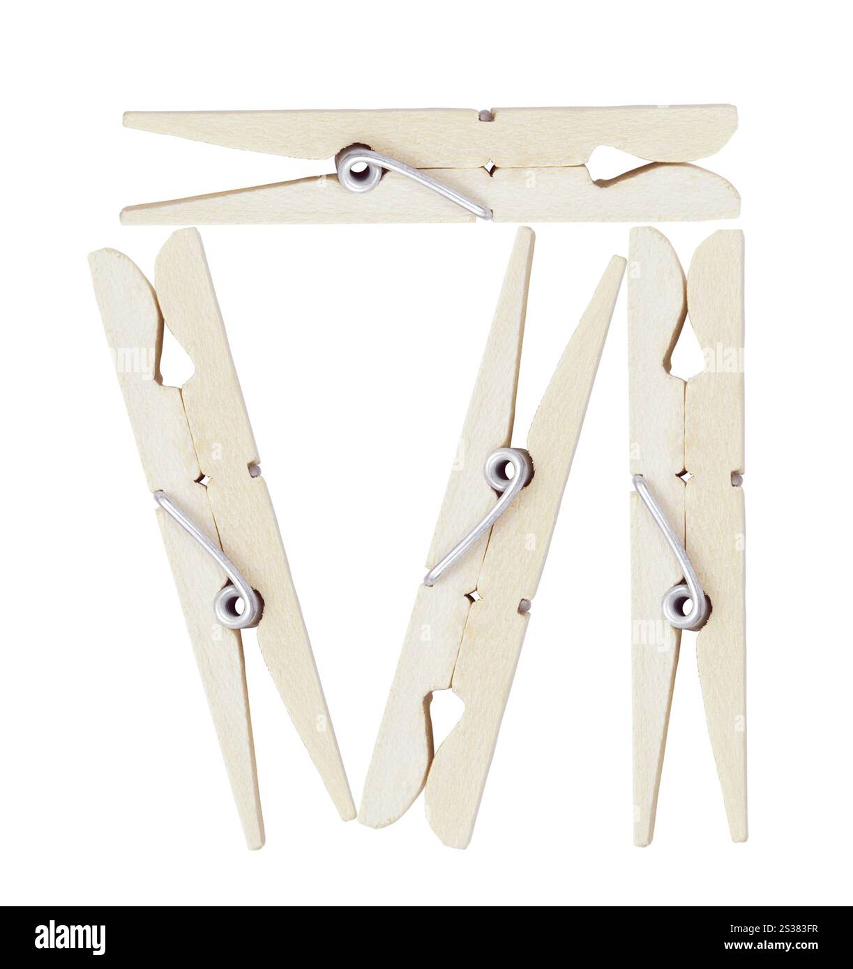 clothes pins isolated on white background. clothes pins isolated Stock ...