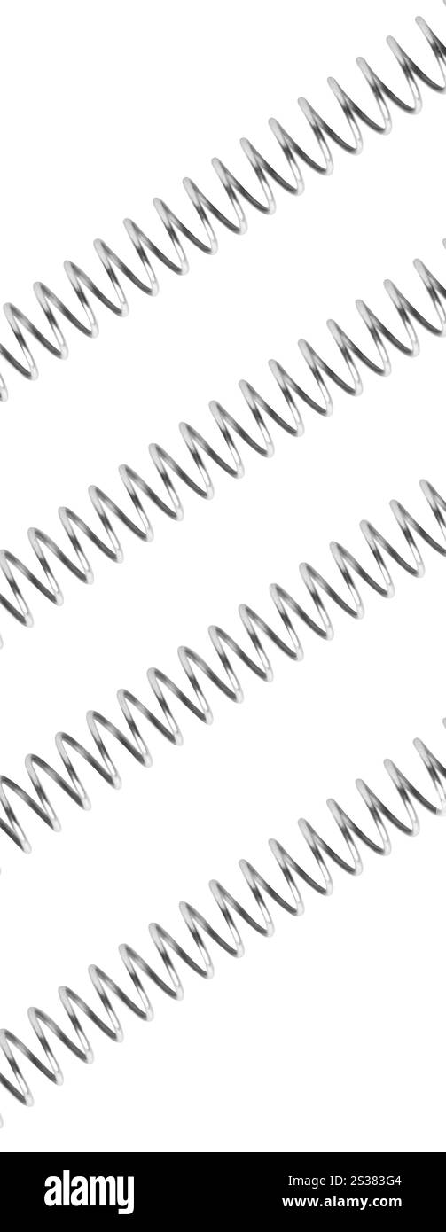 metal spring isolated on white background. metal springs Stock Photo ...