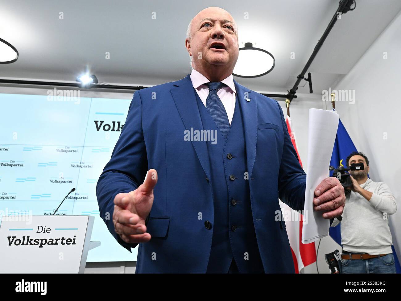 The acting chairman of the Austrian People's Party (ÖVP), Christian ...