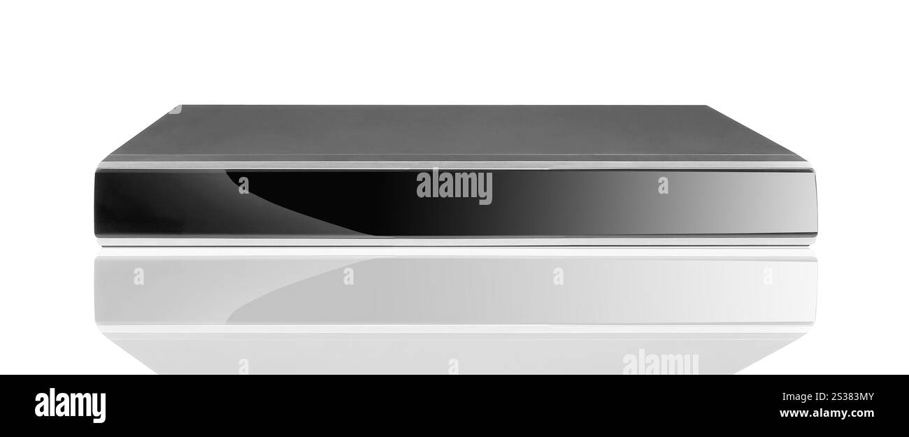 black dvd player isolated on white background. black dvd player Stock ...
