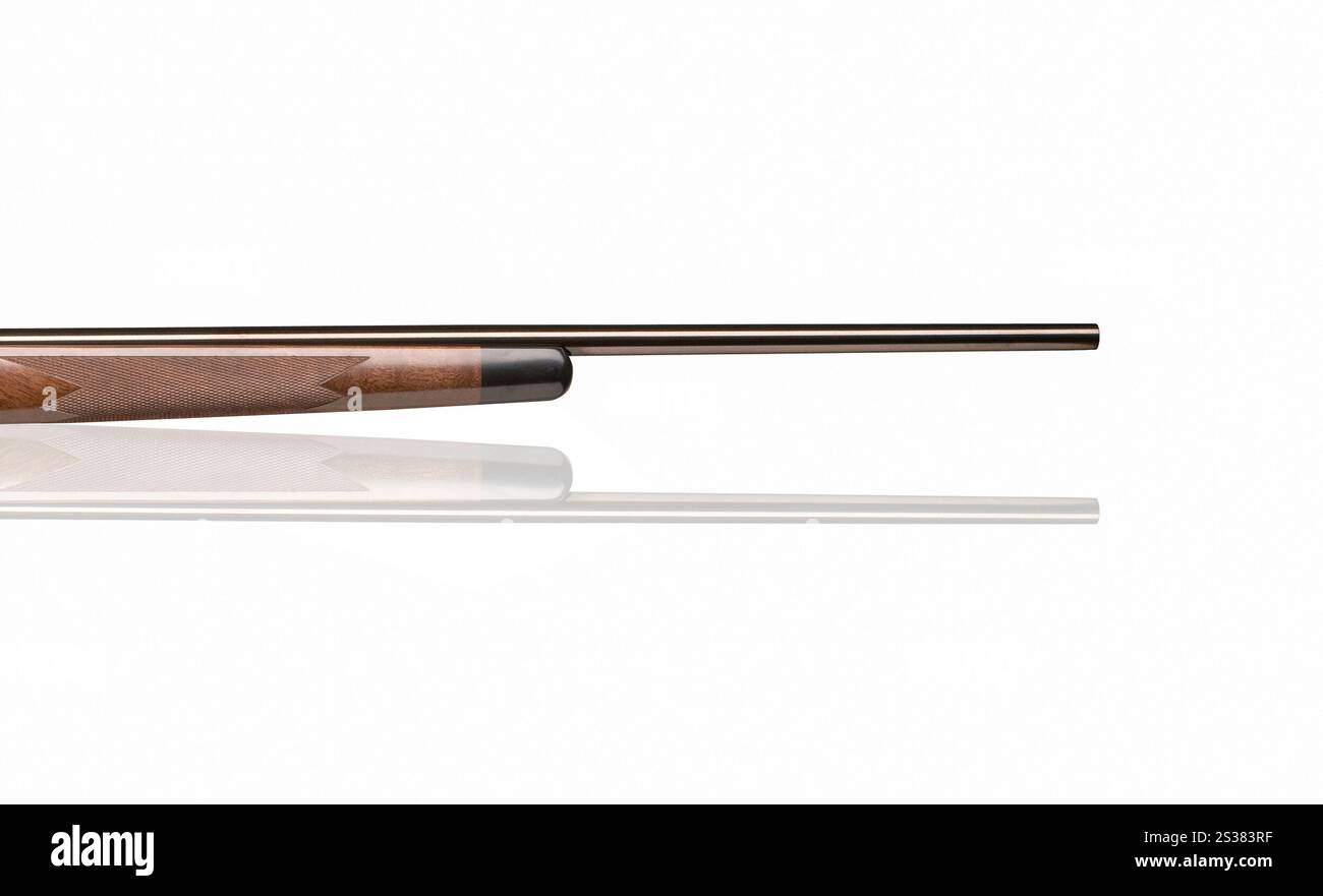 old hunting rifle isolated on white background. old hunting rifle Stock ...