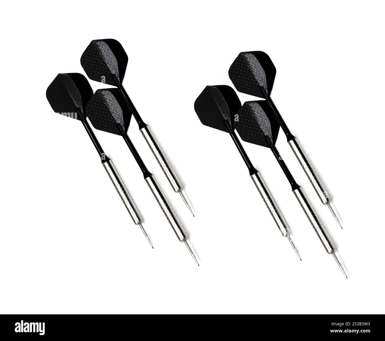 Set of darts isolated on white background. Set of darts Stock Photo - Alamy