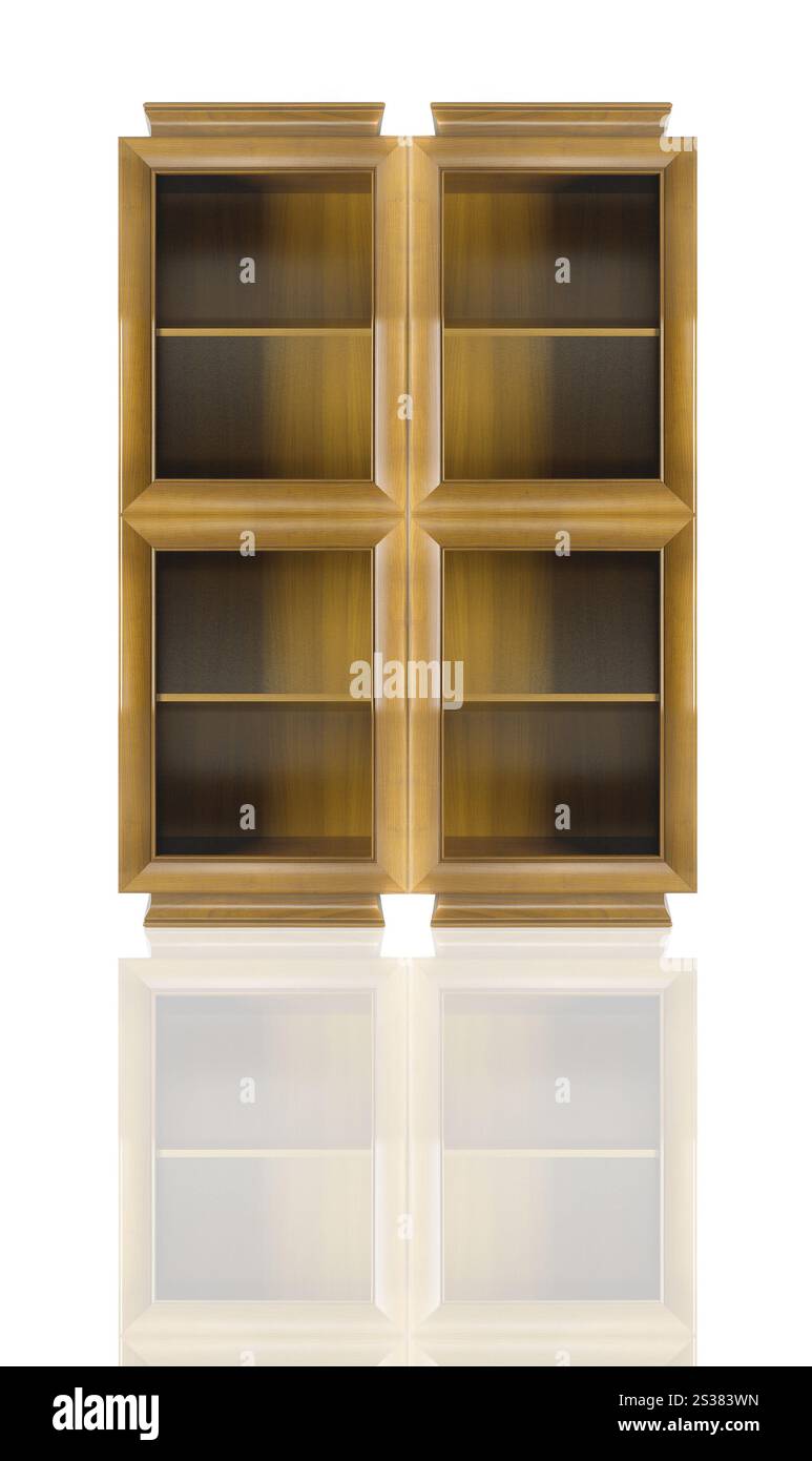 bookcase isolated on white background. bookcase Stock Photo - Alamy