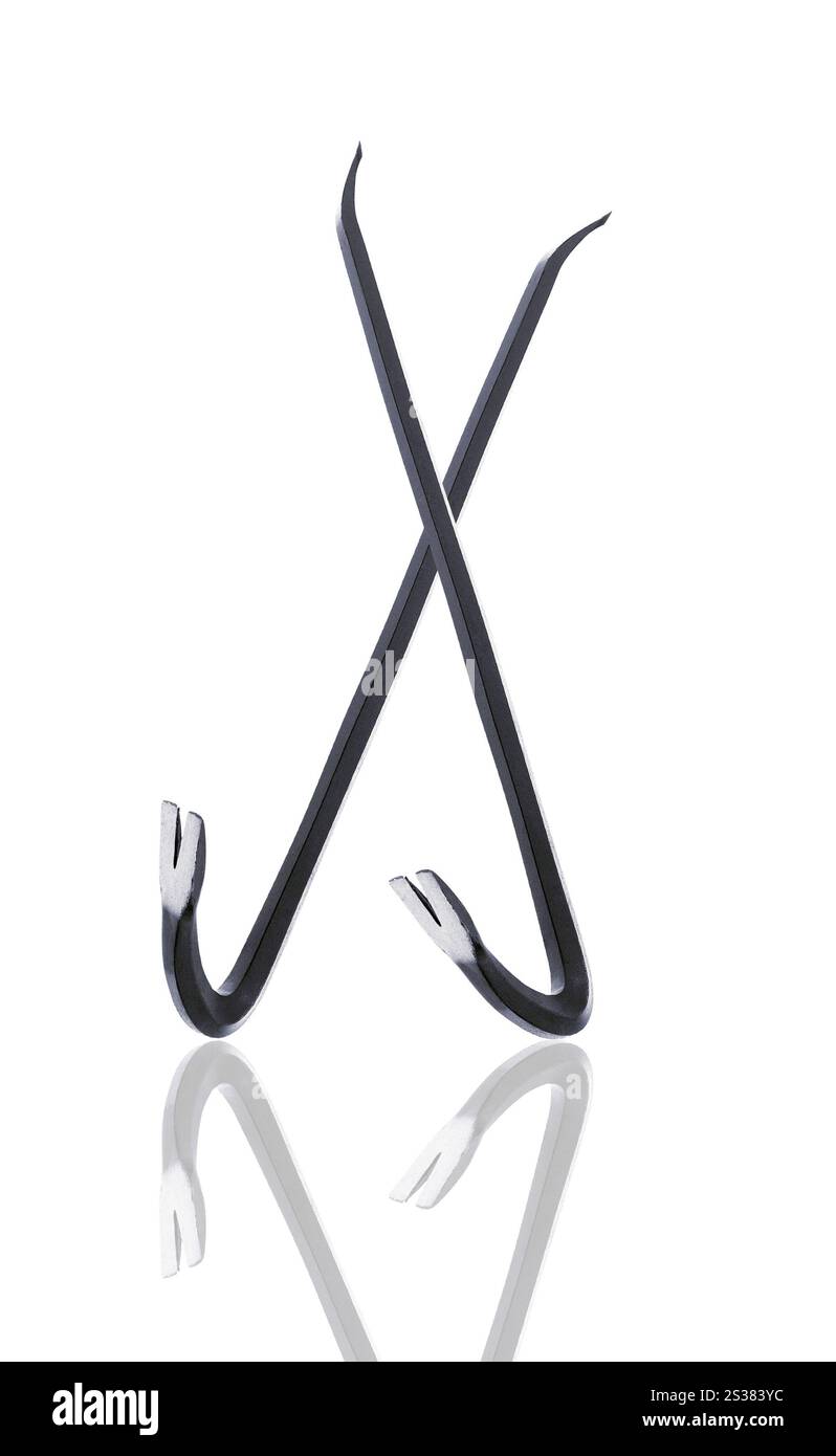 Crowbar isolated on white background. Crowbars isolated Stock Photo - Alamy