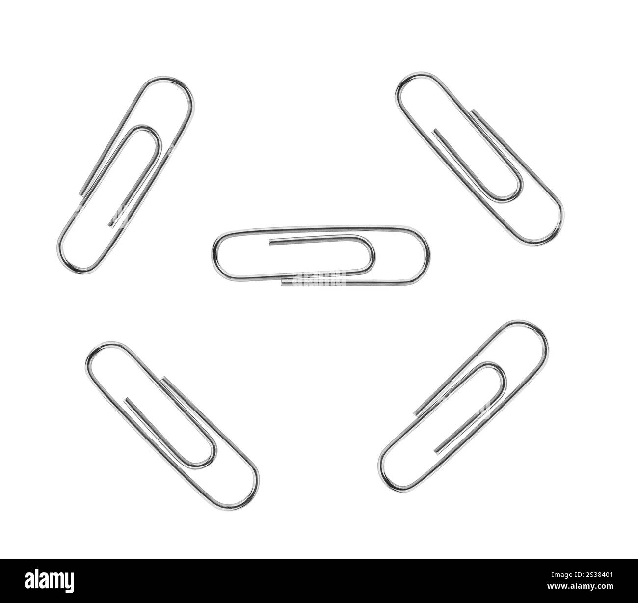 Paper clip isolated on white background. Paper clip Stock Photo - Alamy