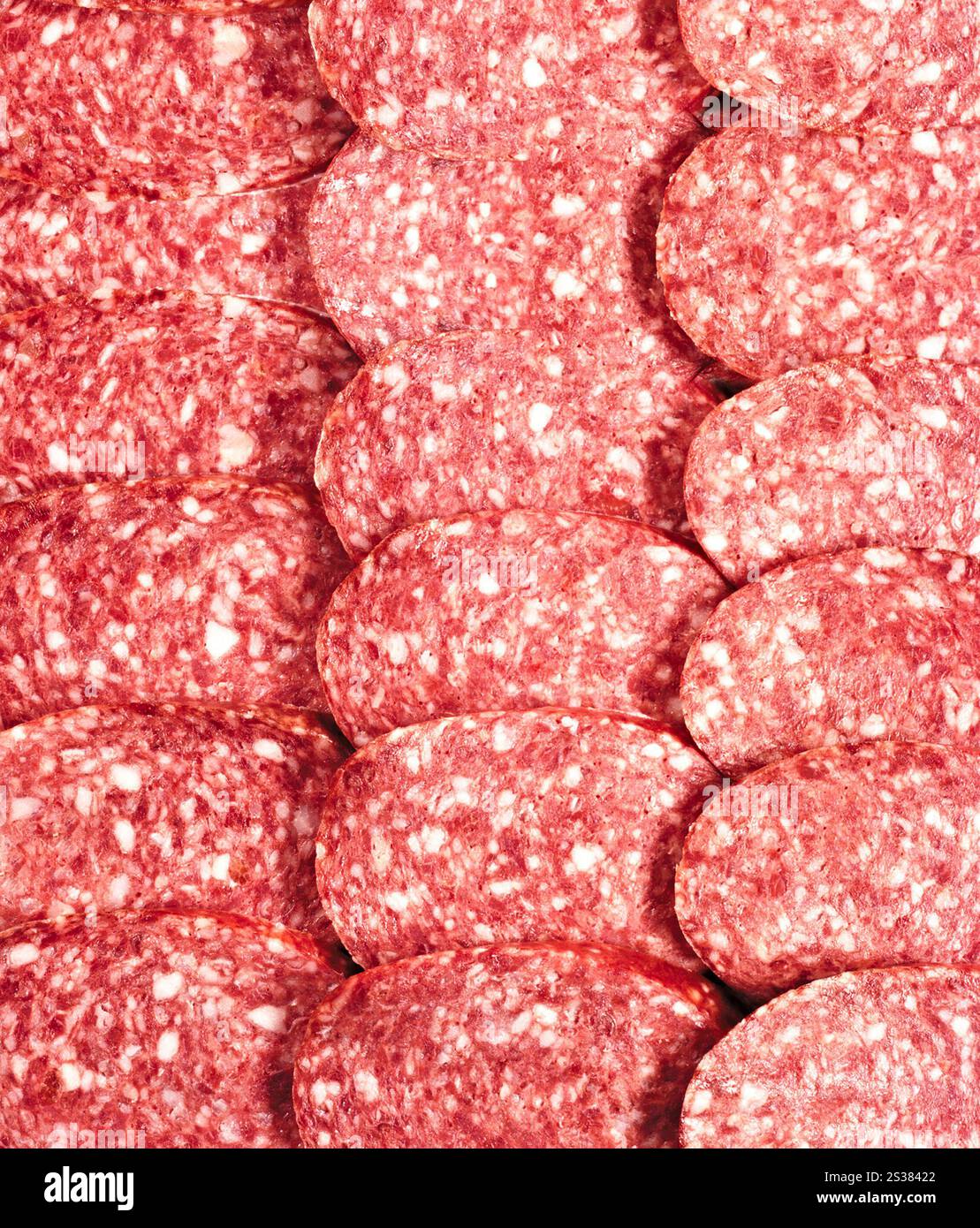 red salami close up background. red salami Stock Photo - Alamy