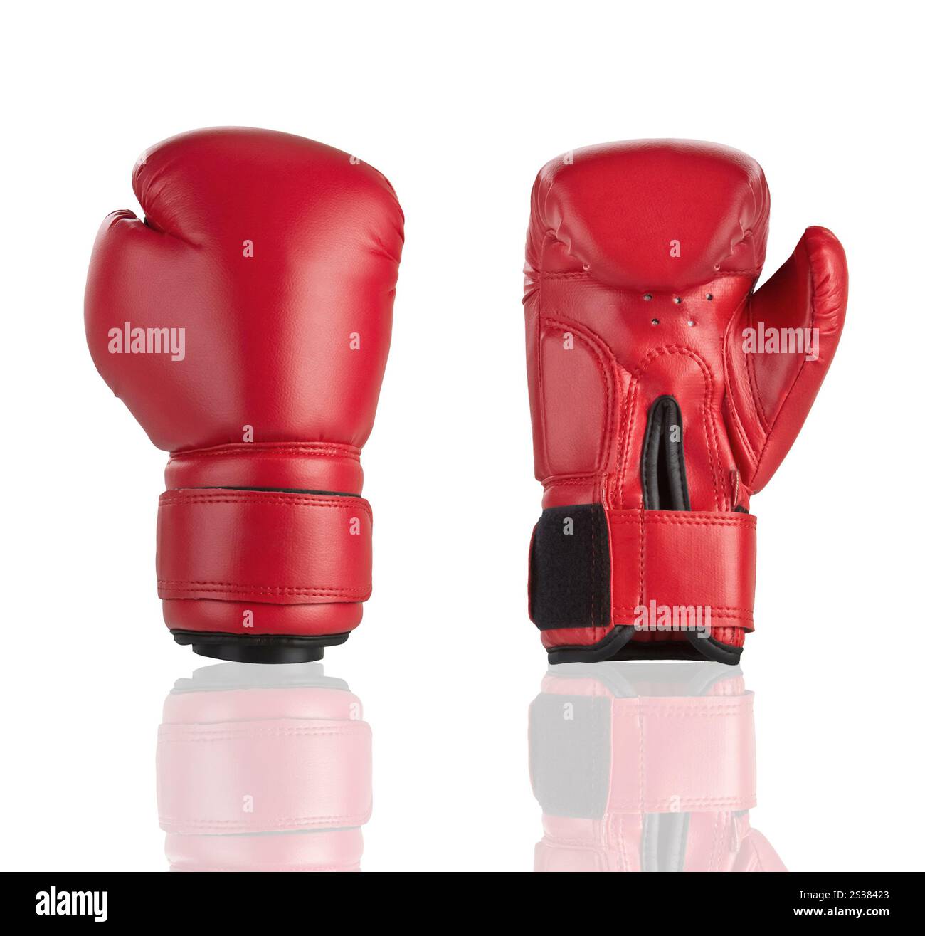 Red boxing gloves isolated on white background. Red boxing gloves ...