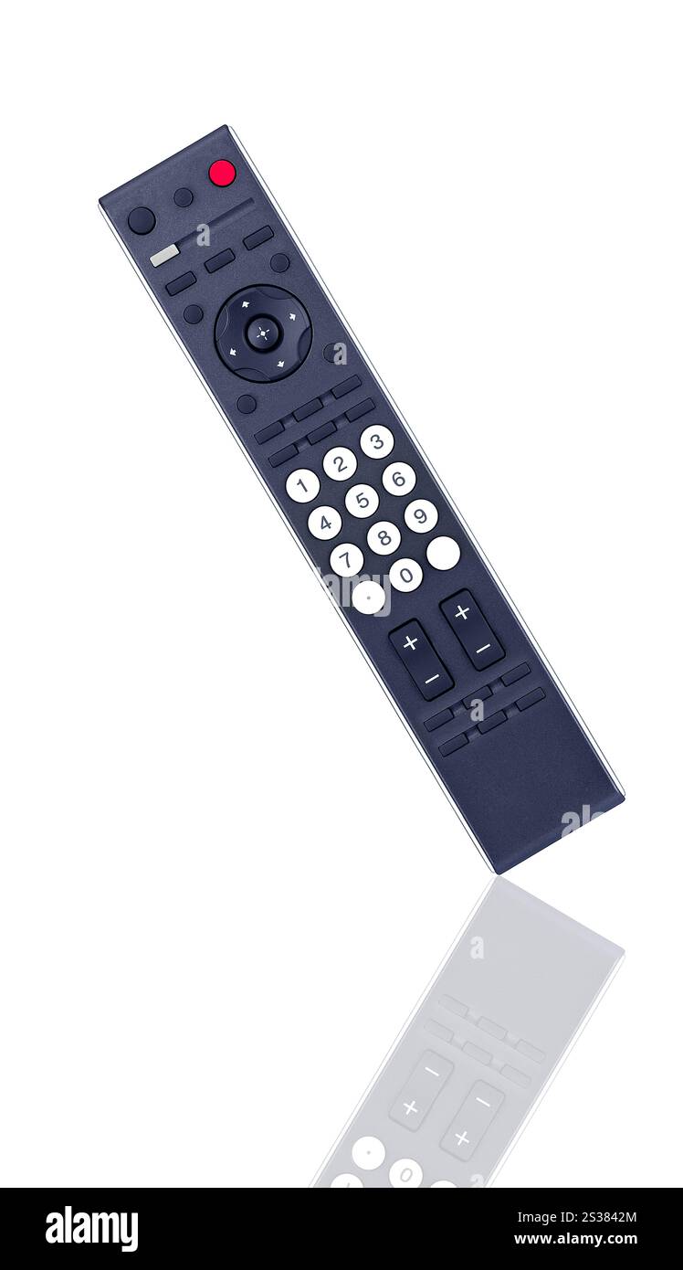 TV remote control isolated on white background. TV remote control ...