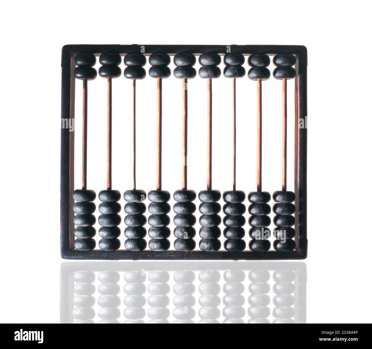 Wooden abacus isolated on white background. Wooden abacus Stock Photo ...