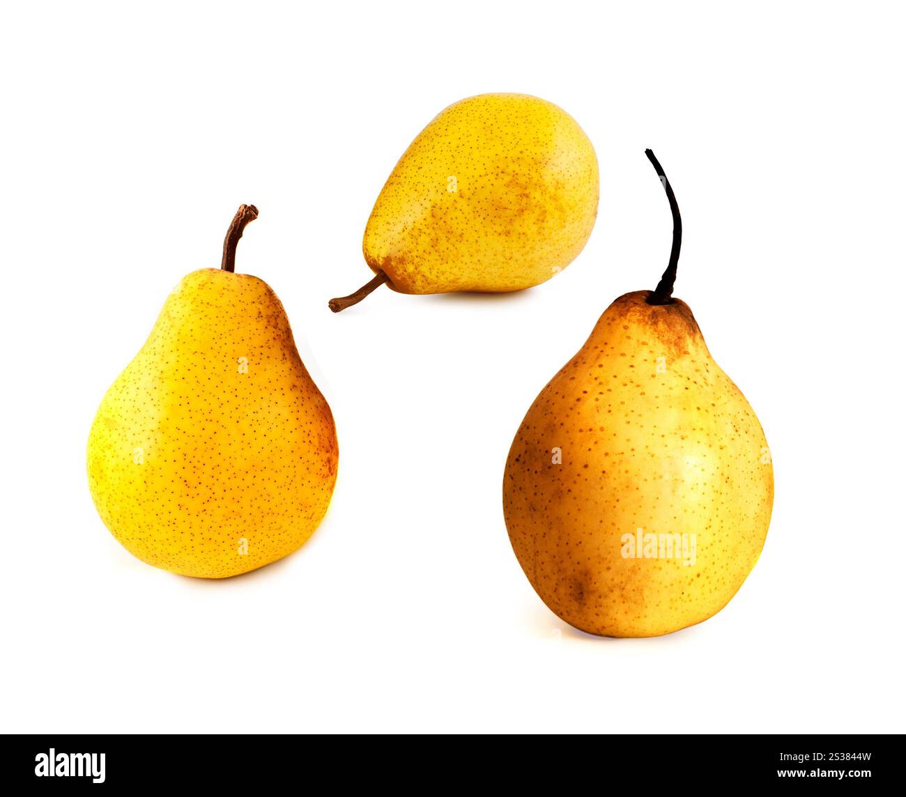 Two organic sweet pears Cut Out Stock Images & Pictures - Alamy