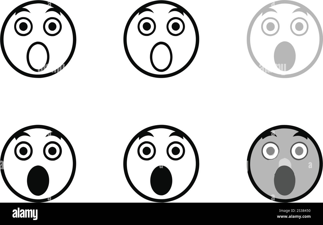 Astonished reaction vector vectors hi-res stock photography and images ...