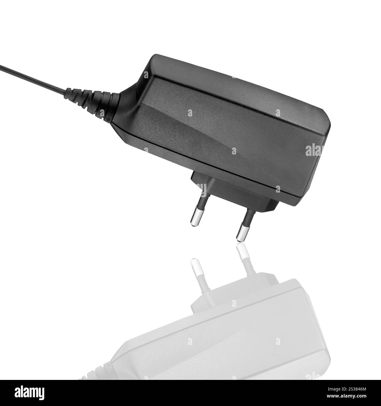 AC/DC adapter isolated on white background. AC/DC adapter isolated ...