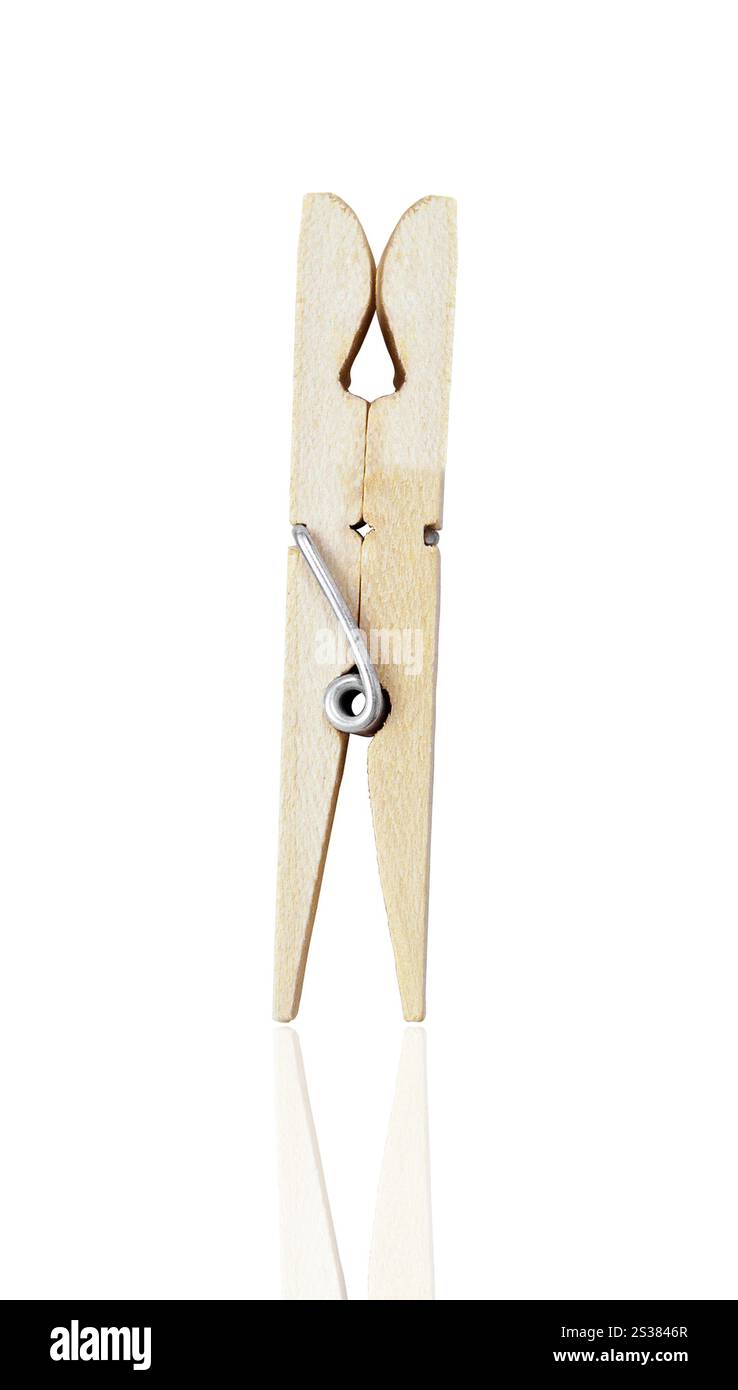 clothes pin isolated on white background. clothes pin isolated on white ...