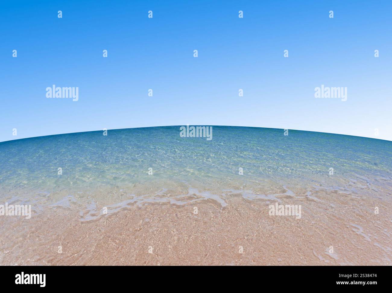 Perfect blue sky and water Stock Photo - Alamy
