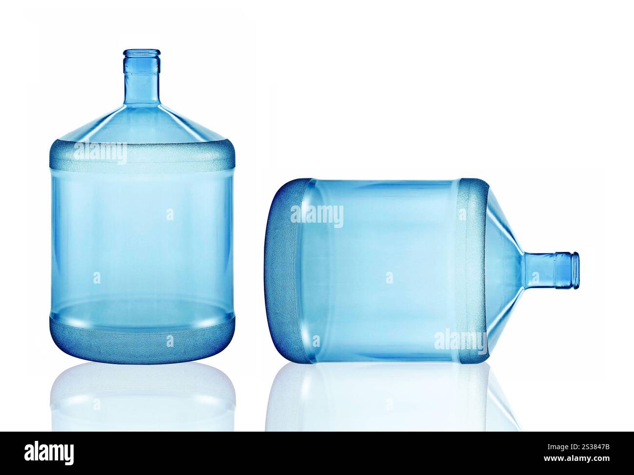 big and small plastic gallon containers isolated on white background ...