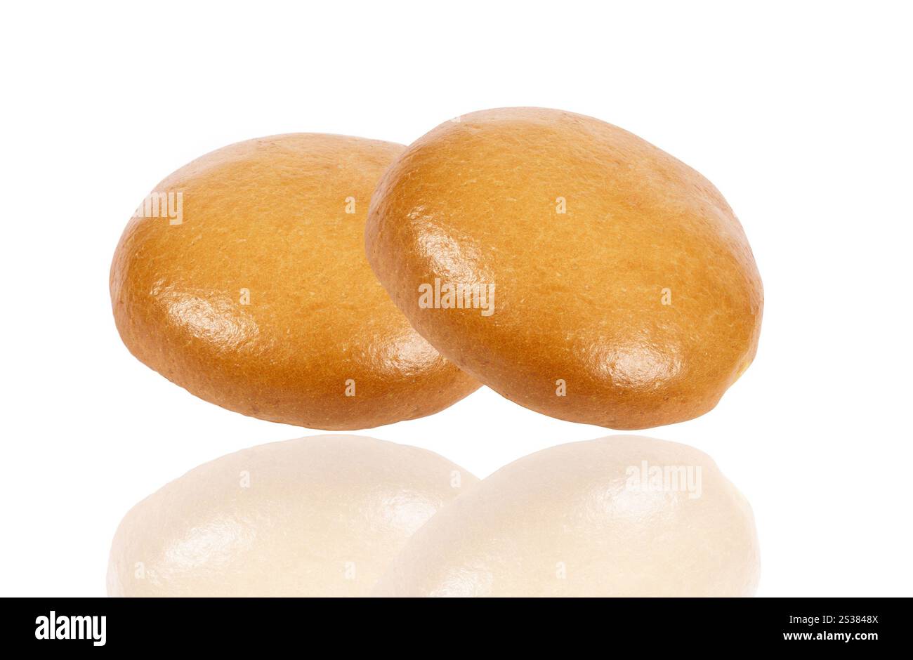 freshly baked kaiser bun on a white background. freshly baked kaiser ...