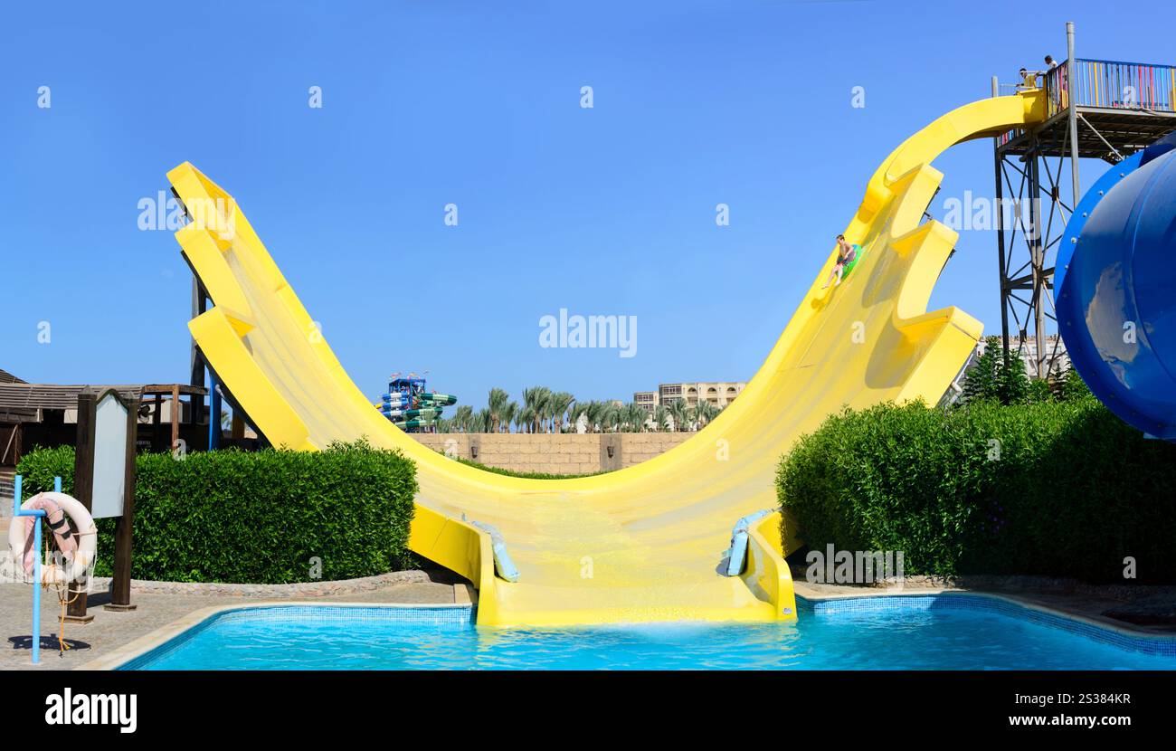 Waterpark extreme slide photo. Waterpark extreme slide Stock Photo - Alamy