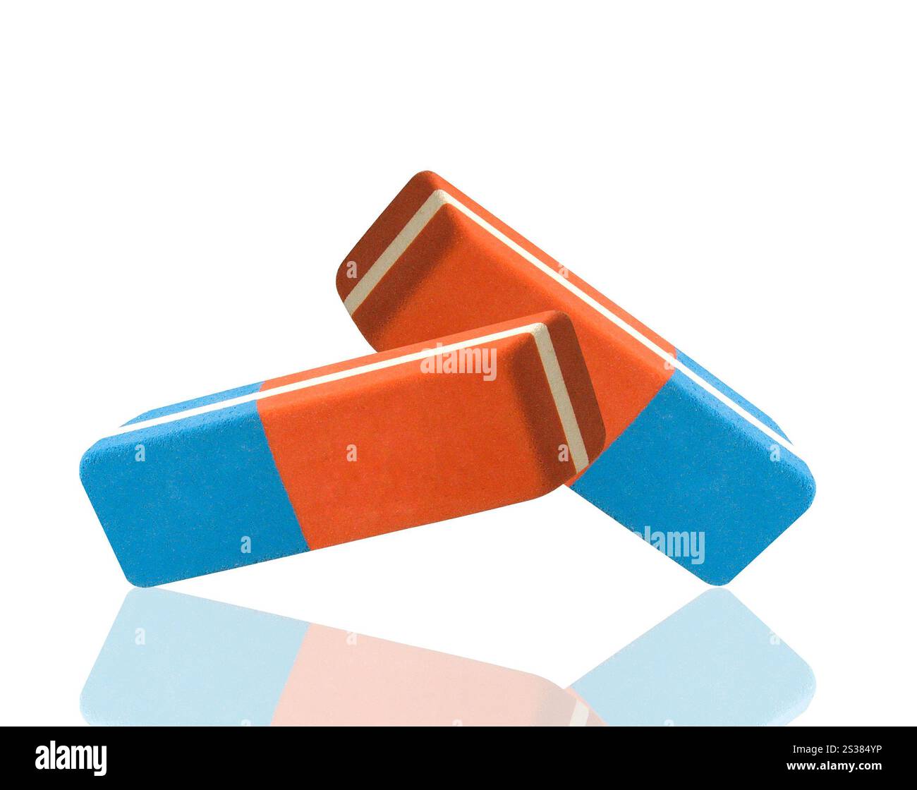 erasers isolated on white background. erasers Stock Photo - Alamy