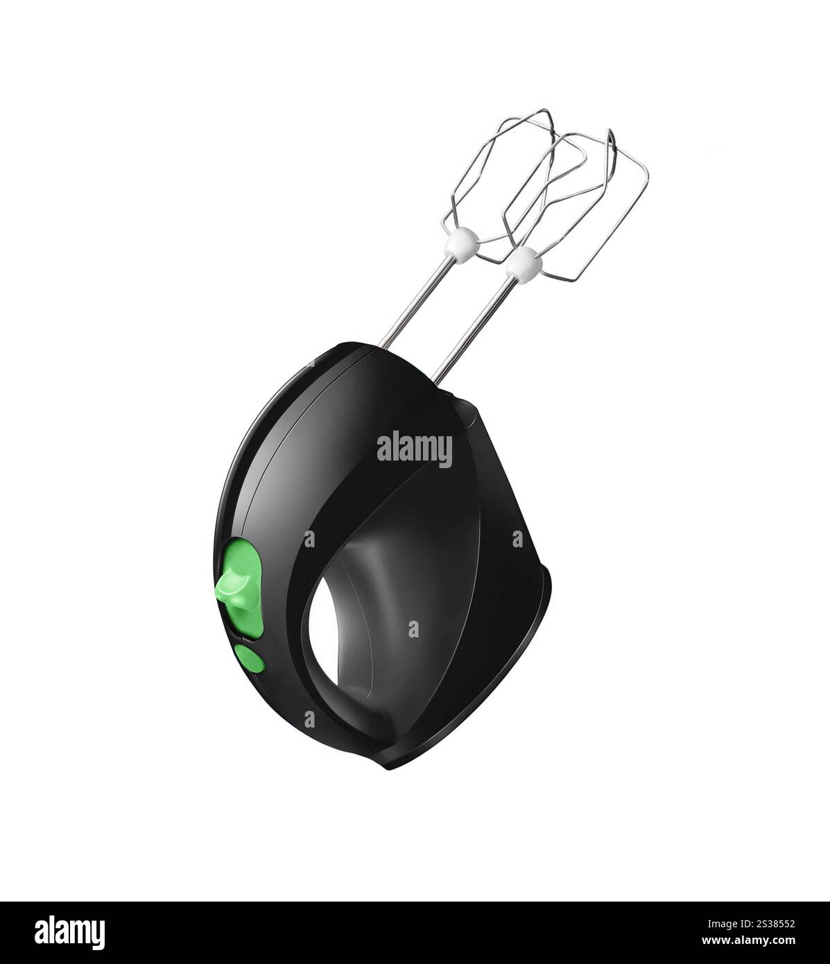 green electric mixer Isolated on white background. green electric mixer ...