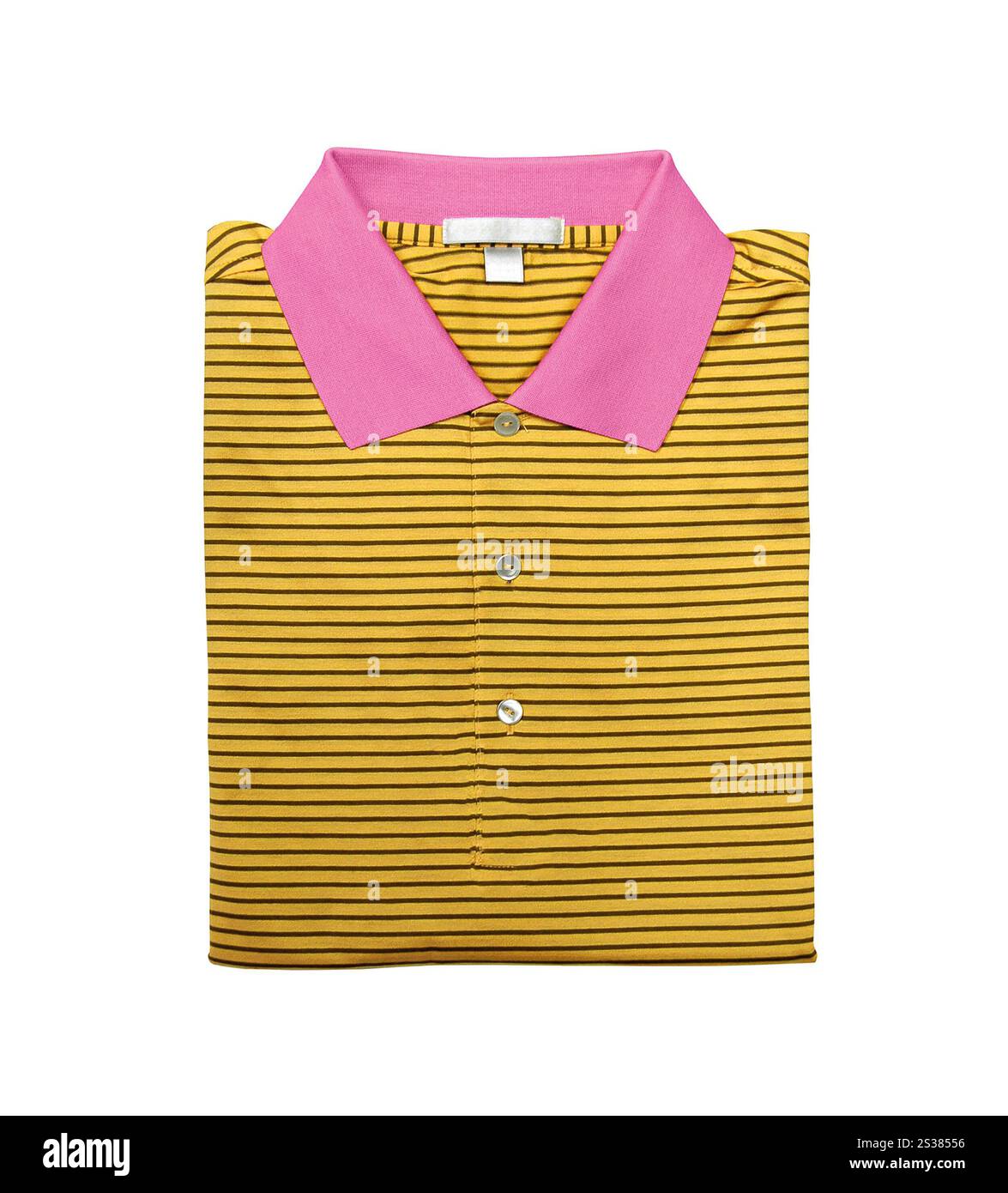 pink polo shirt isolated on white background. pink polo shirt Stock ...