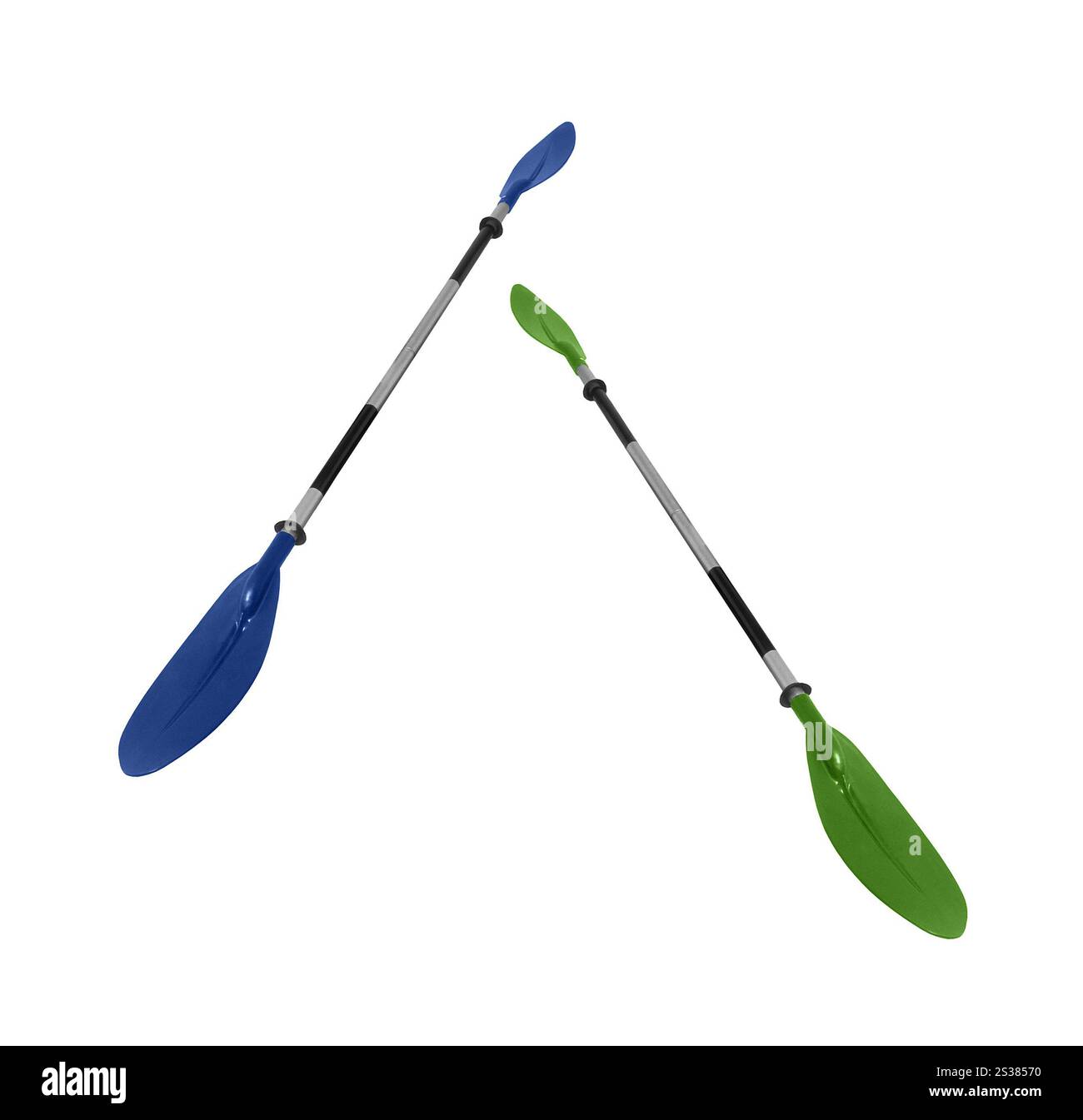 kayak paddles isolated on white background. kayak paddles Stock Photo ...