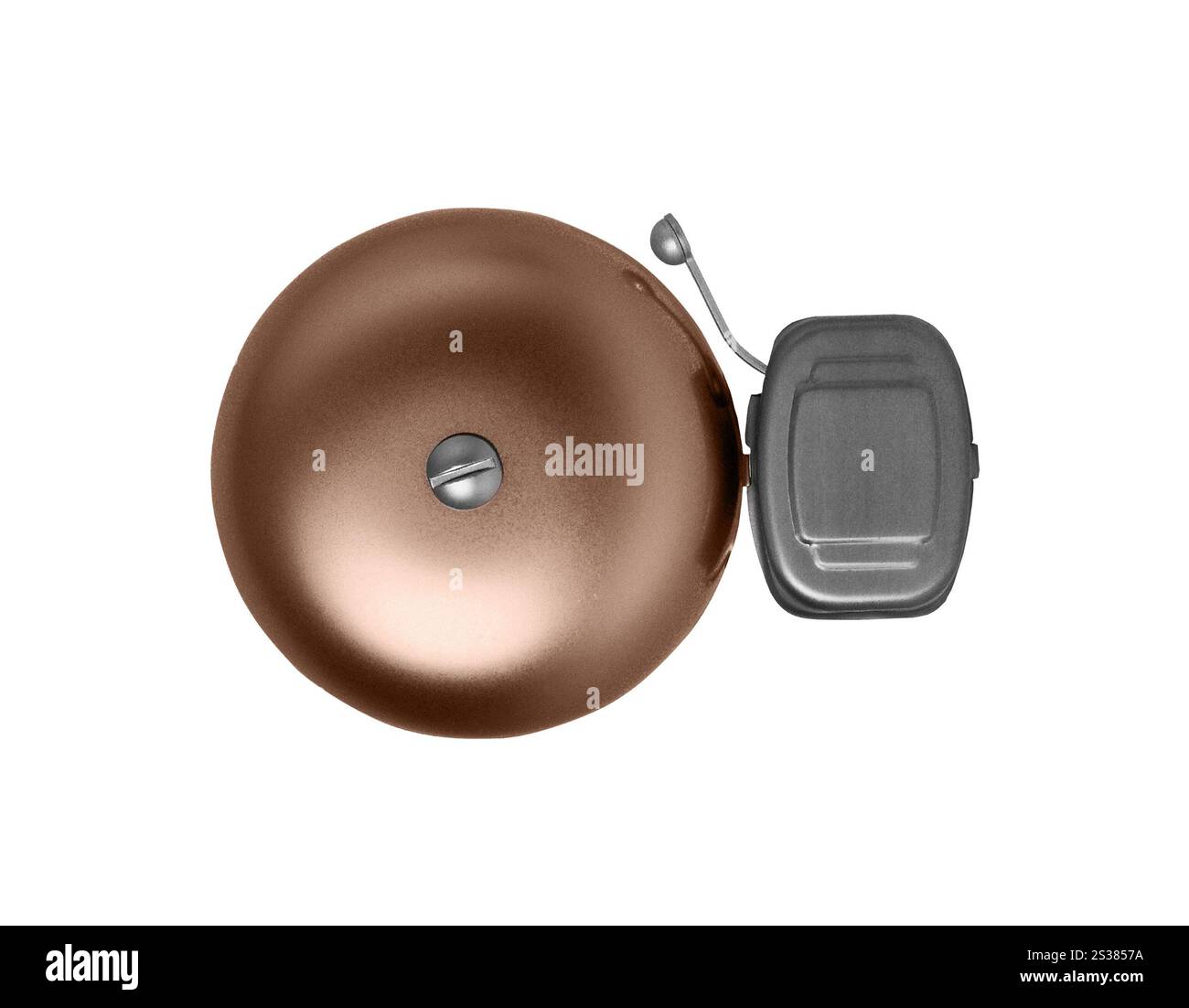 Alarm bell isolated on white. Alarm bell Stock Photo - Alamy