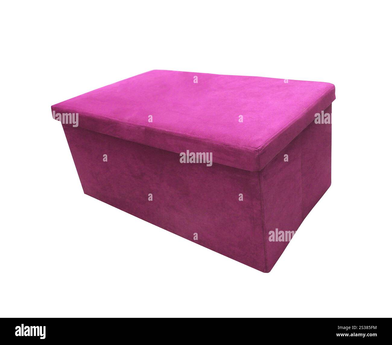 Soft footstool isolated on white background. Soft footstool Stock Photo ...