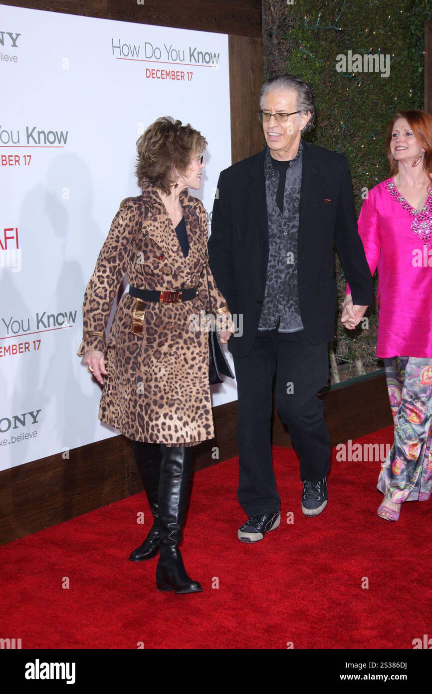 LOS ANGELES, CA - DECEMBER 13: Jane Fonda Richard Perry arrives at the ...