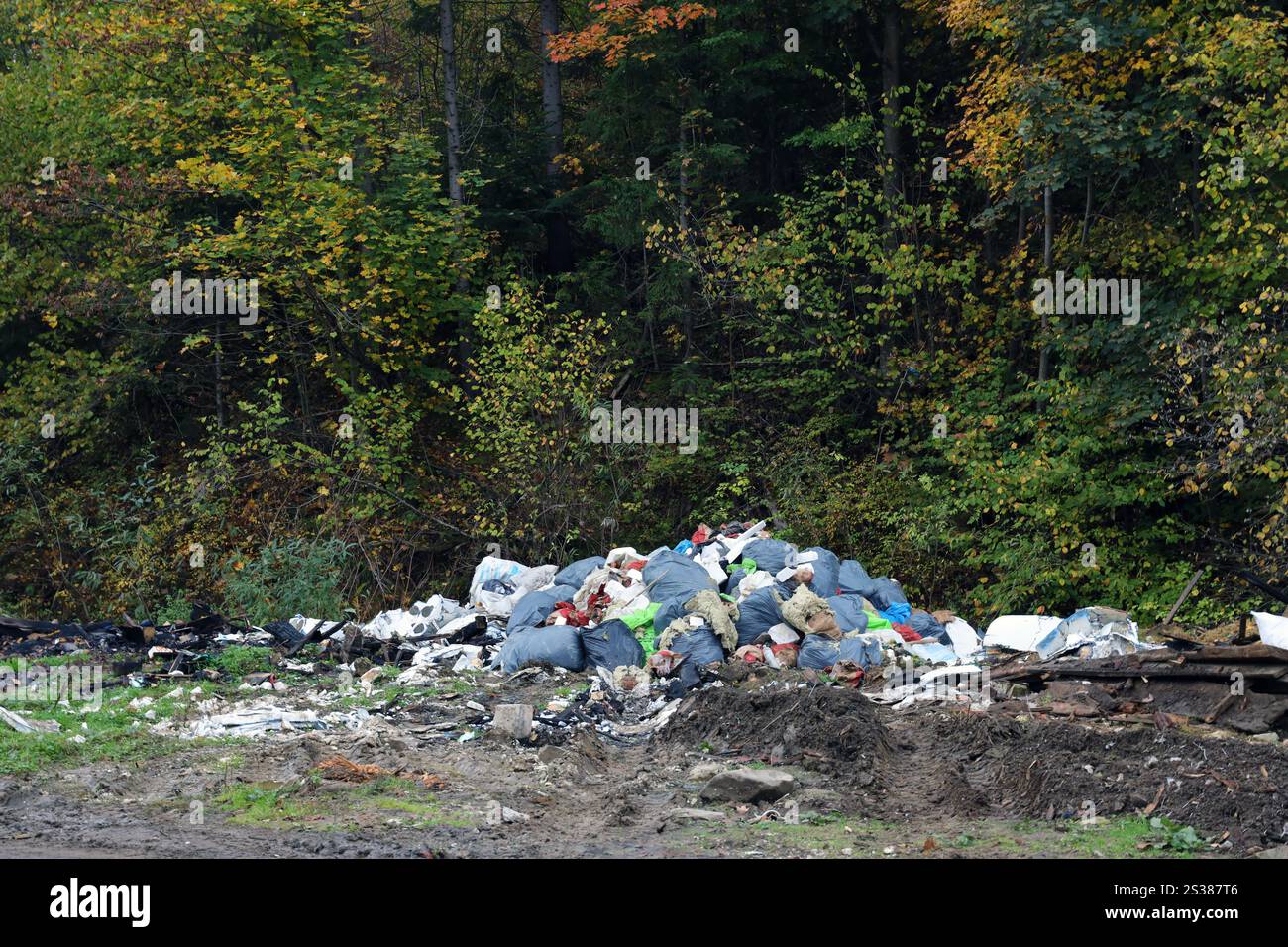 Trash can scattered garbage hi-res stock photography and images - Alamy