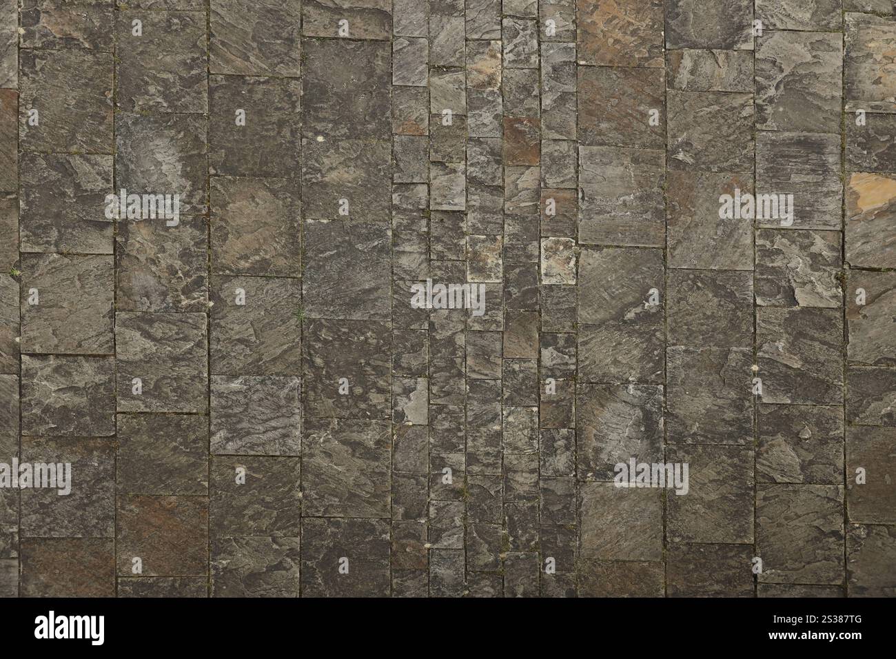 Beautiful old medieval European stone wall texture background, with ...