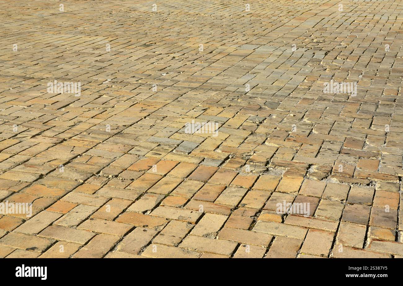 Photo of the site of a long and old worn paving slab Stock Photo - Alamy