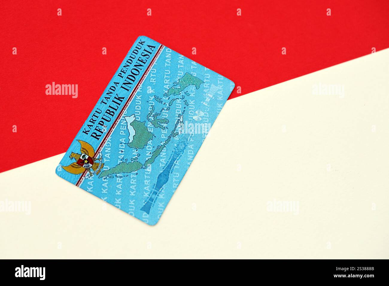 Indonesian national electric identity card called E-KTP or Kartu Tanda ...