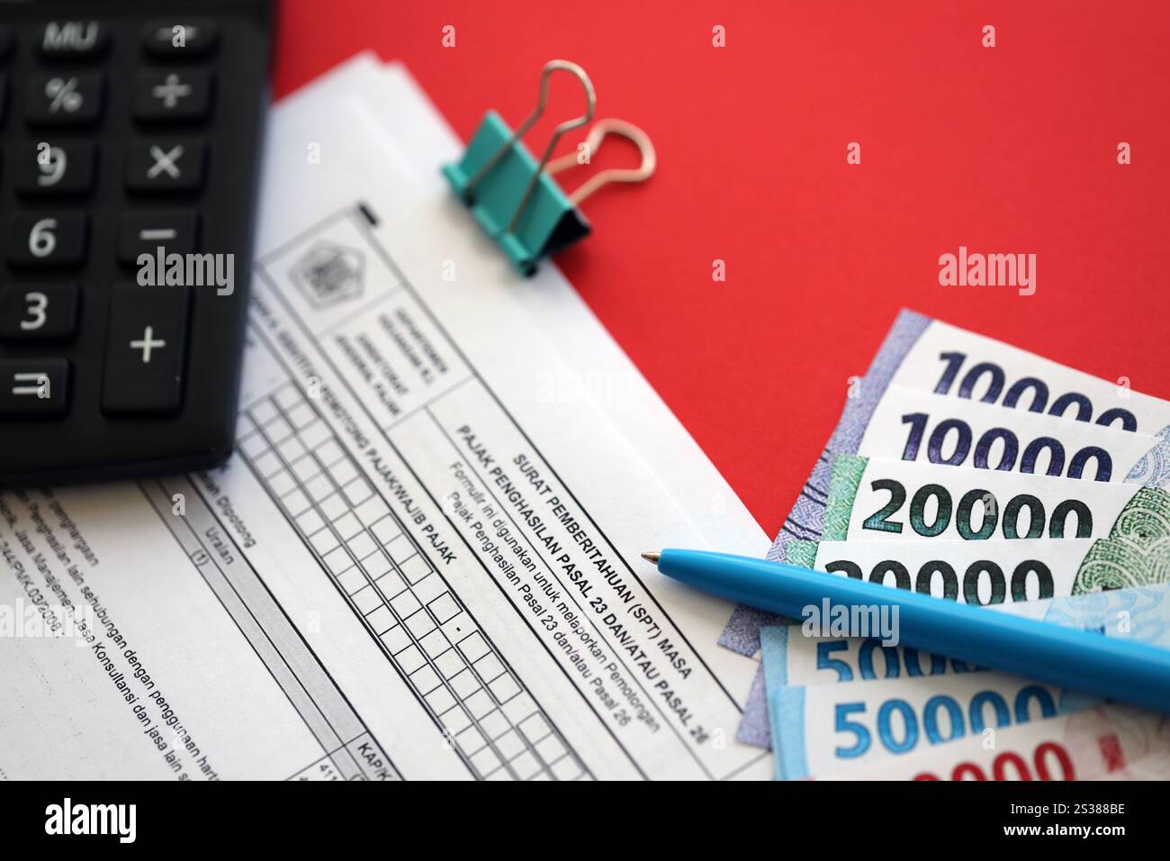 Indonesian tax form notification letter SPT for income tax period ...