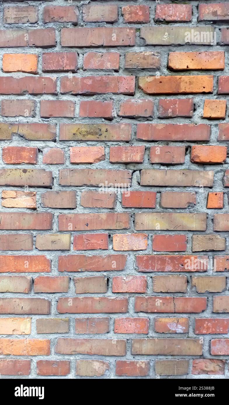 Old red brick wall. texture. Vertical background Stock Photo - Alamy