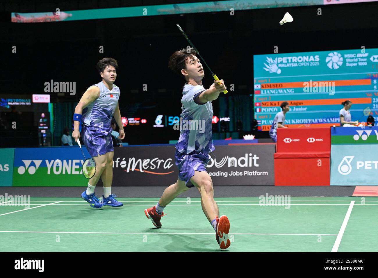 (250109) -- KUALA LUMPUR, Jan. 9, 2025 (Xinhua) -- Liang Weikeng/Wang ...