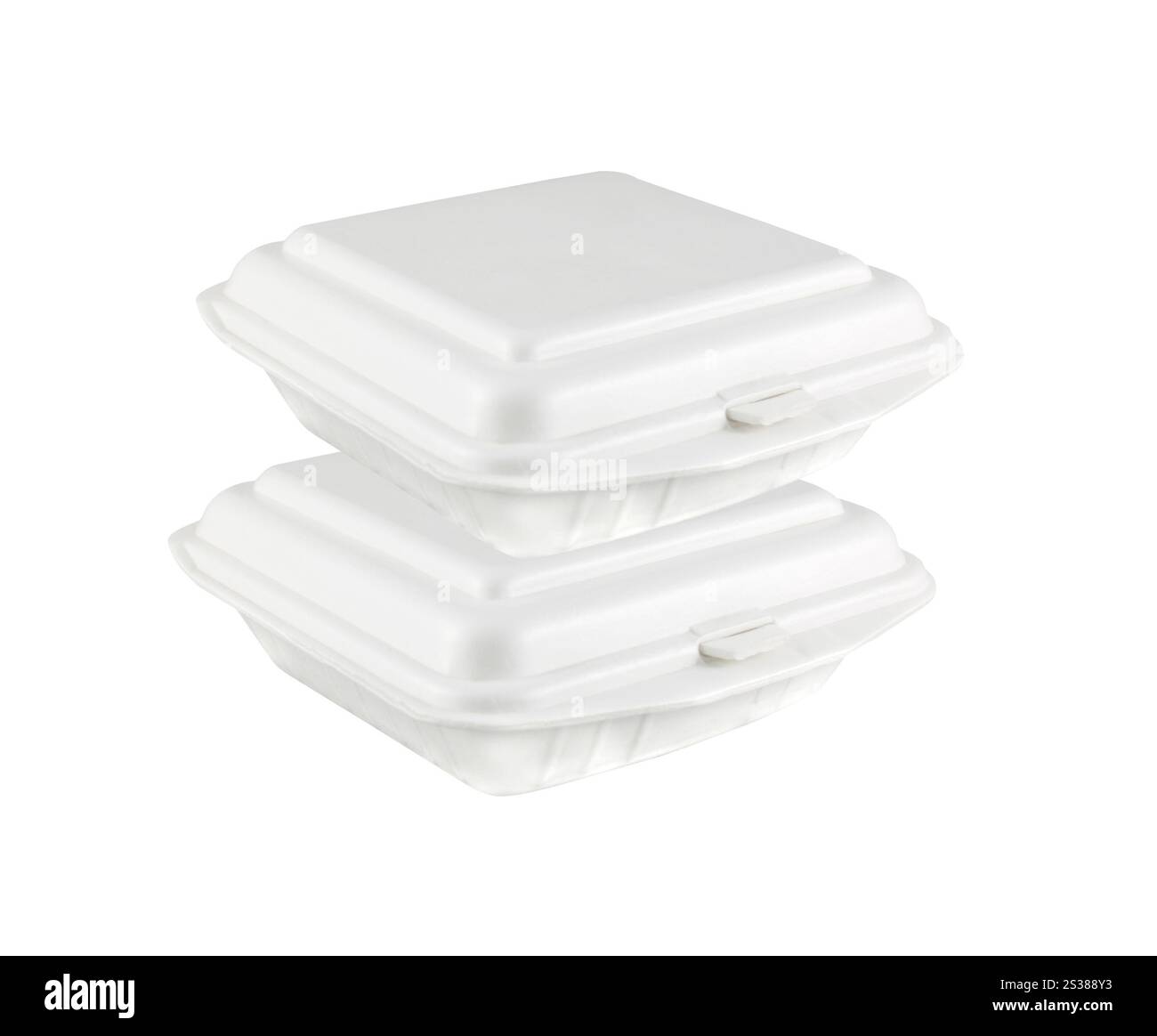 white foam boxes isolated on white background. white foam boxes Stock ...