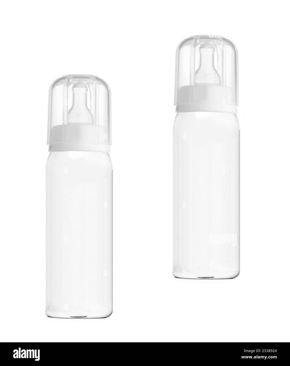 baby bottles isolated on white. baby bottles Stock Photo - Alamy