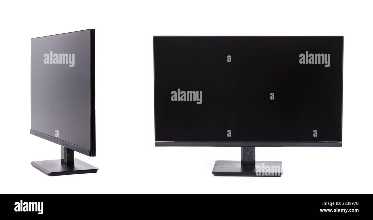 Computer Monitors isolated on white background. Computer Monitors Stock ...