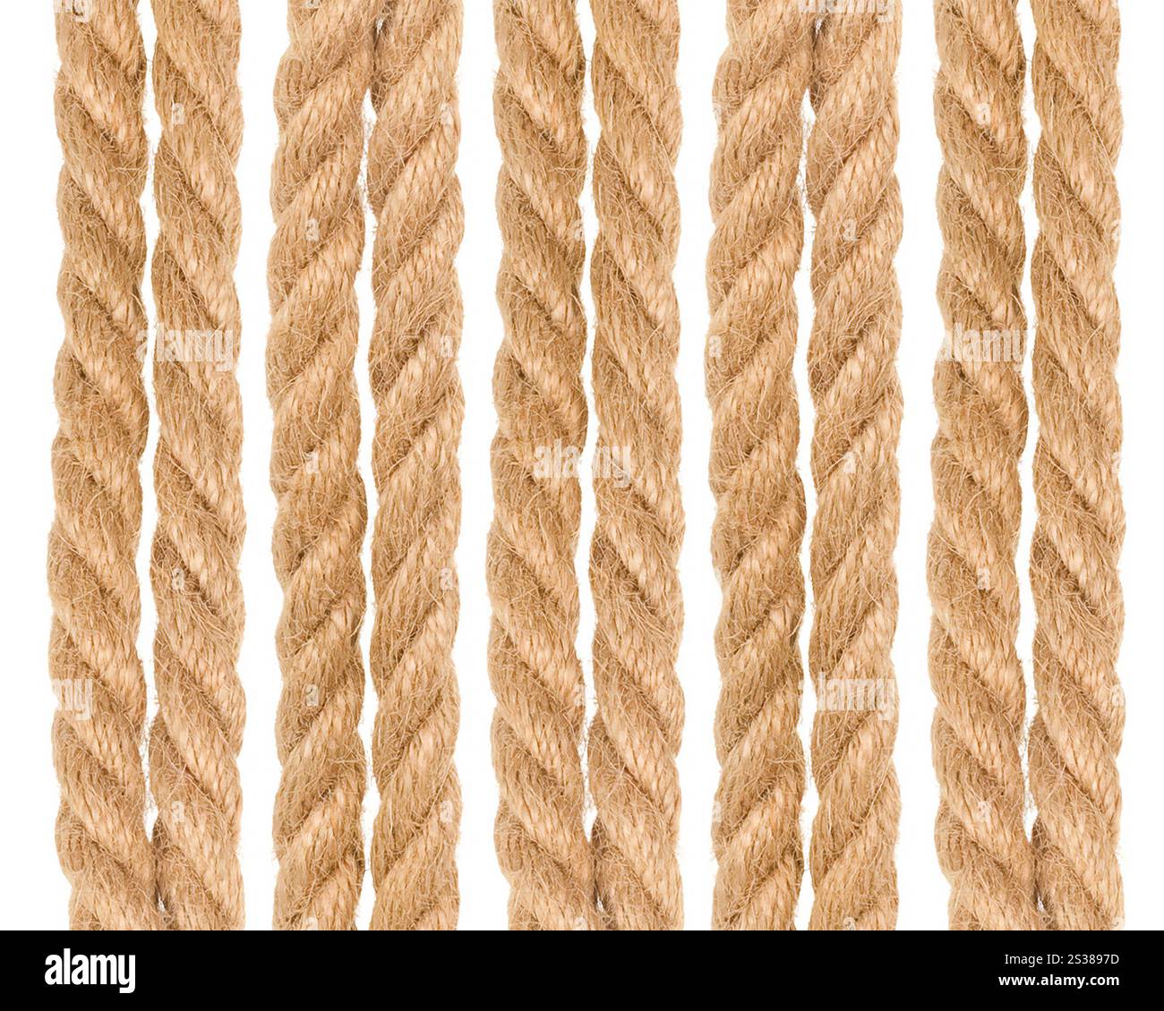 Seamless golden rope isolated on white background. Seamless golden rope ...
