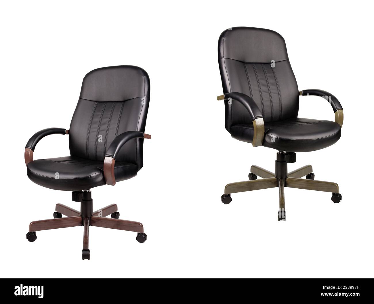 office chairs isolated on white background. office chairs Stock Photo ...