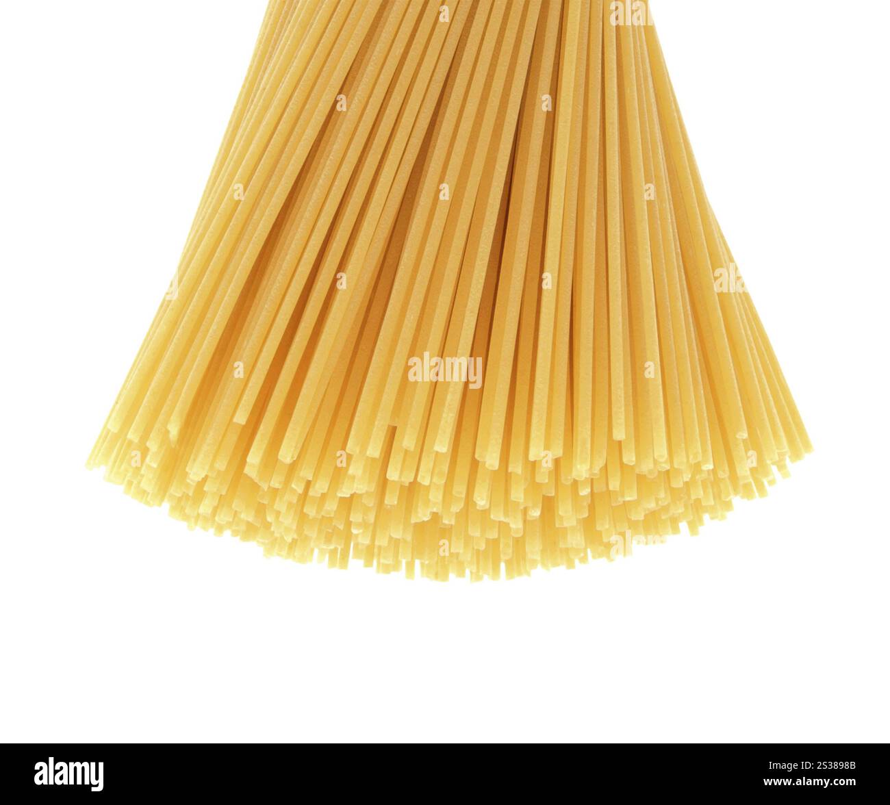 Uncooked pasta spaghetti macaroni isolated on white background ...