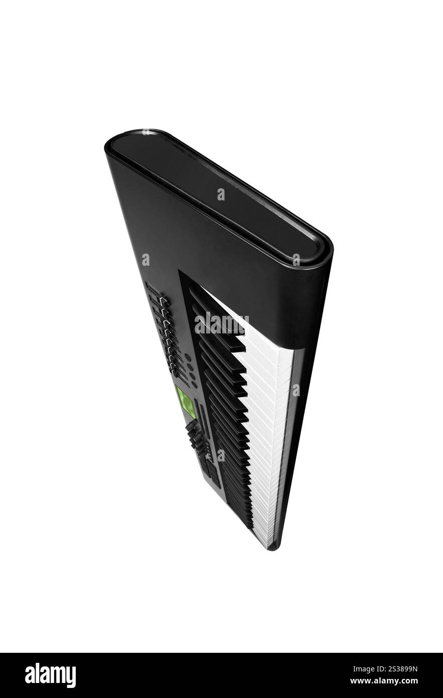 Synth keyboard isolated on white background. Synth keyboard Stock Photo ...